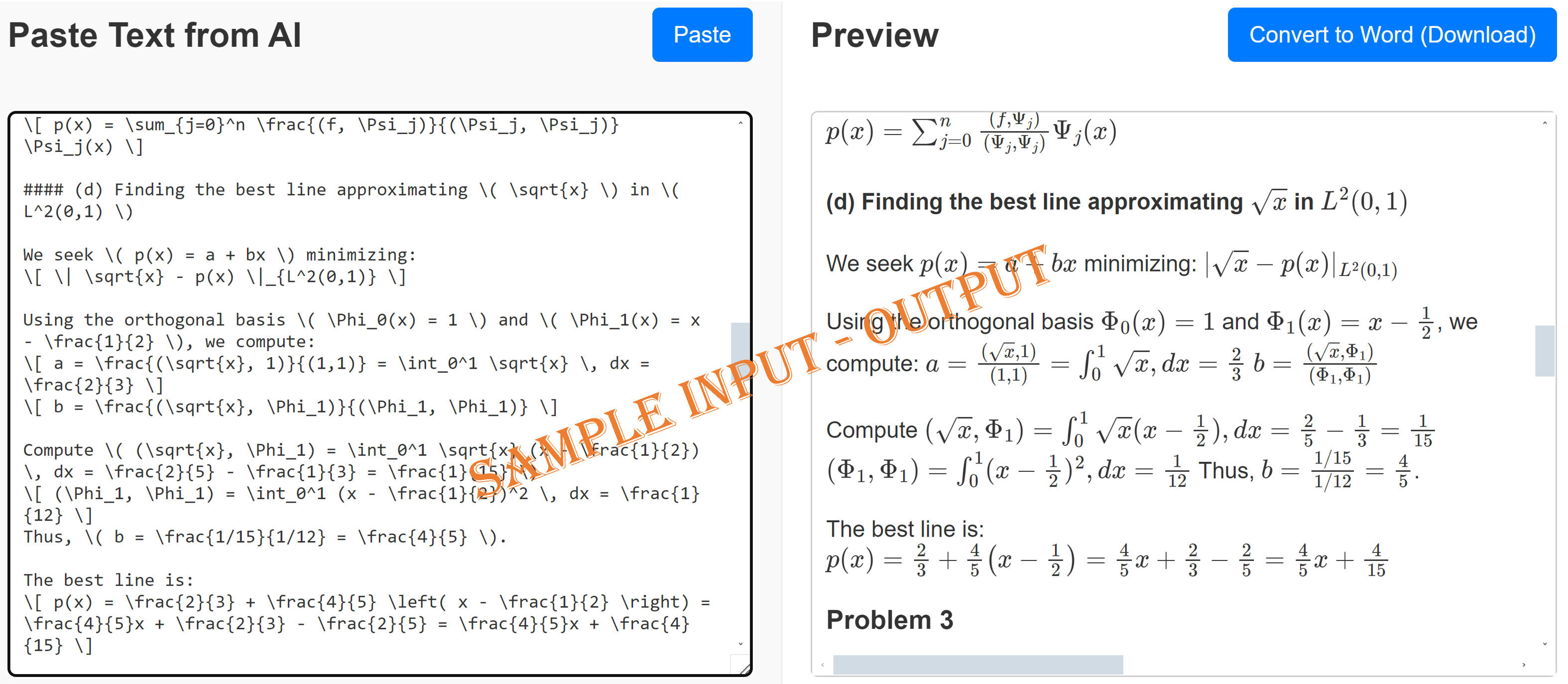 Deepseek to Word + Chatgpt to Word (DOCX) Converter